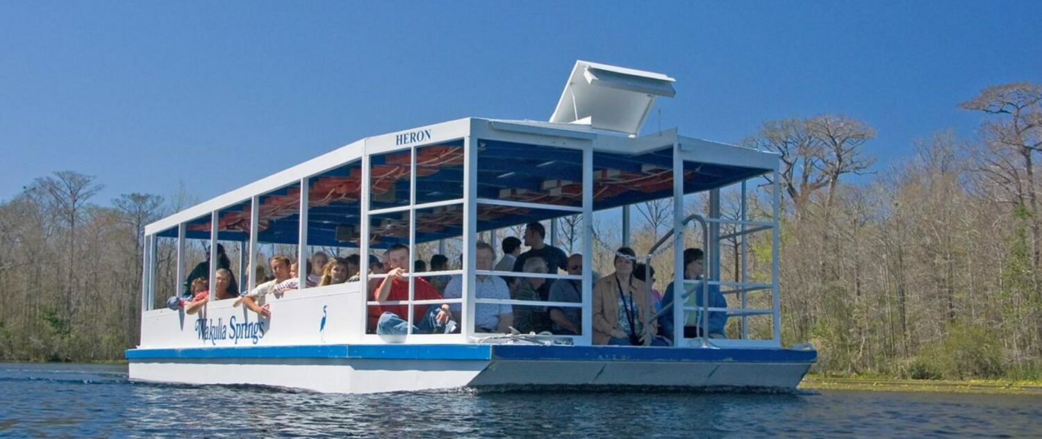 a shot of the boat tour