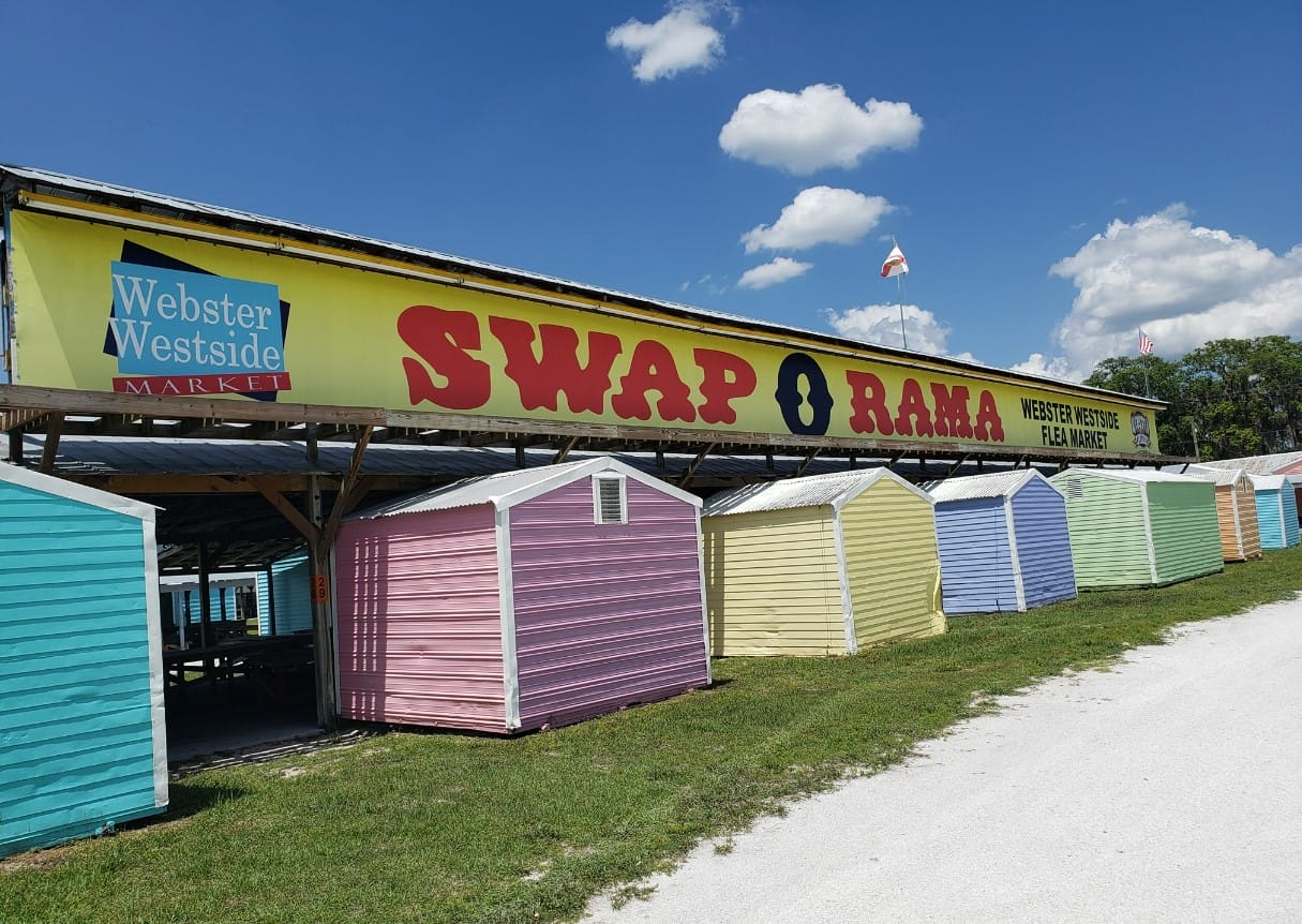 a signage of the market