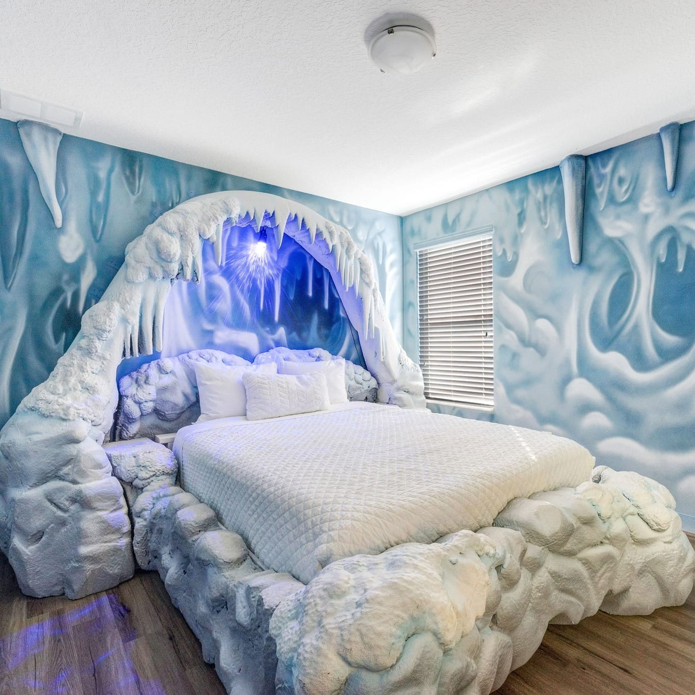 A stunning and unique custom made bed.