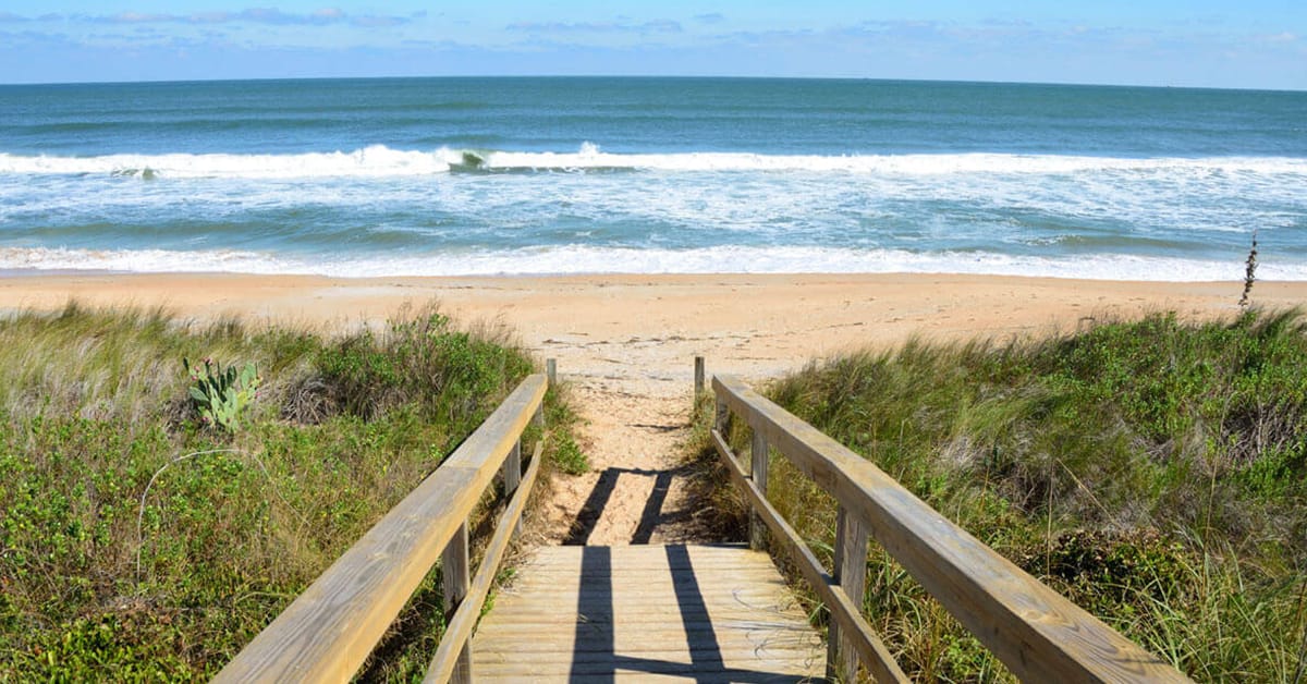 A beautiful beach in St. Augustine. 