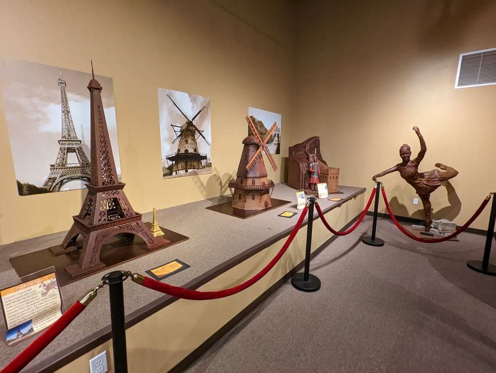 A stunning display of chocolate creations