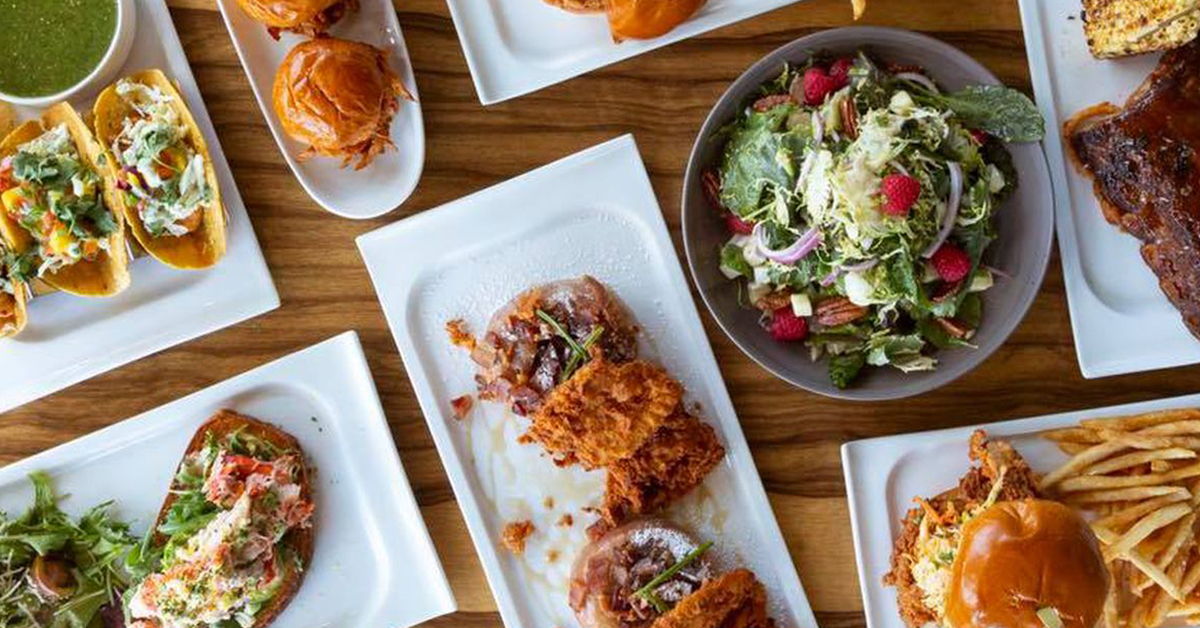 A table full of delicious dishes in San Diego.