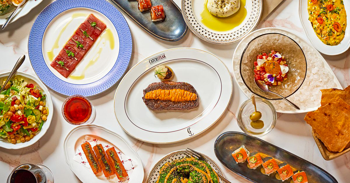 A table of delicious dishes in Aspen.