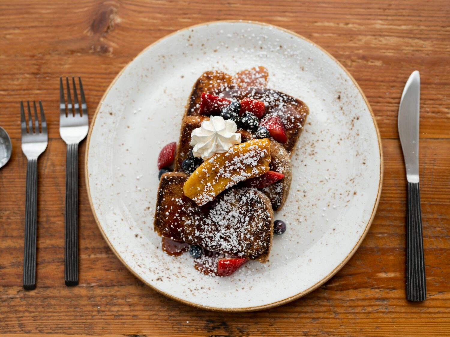 a tasty meal at the resort