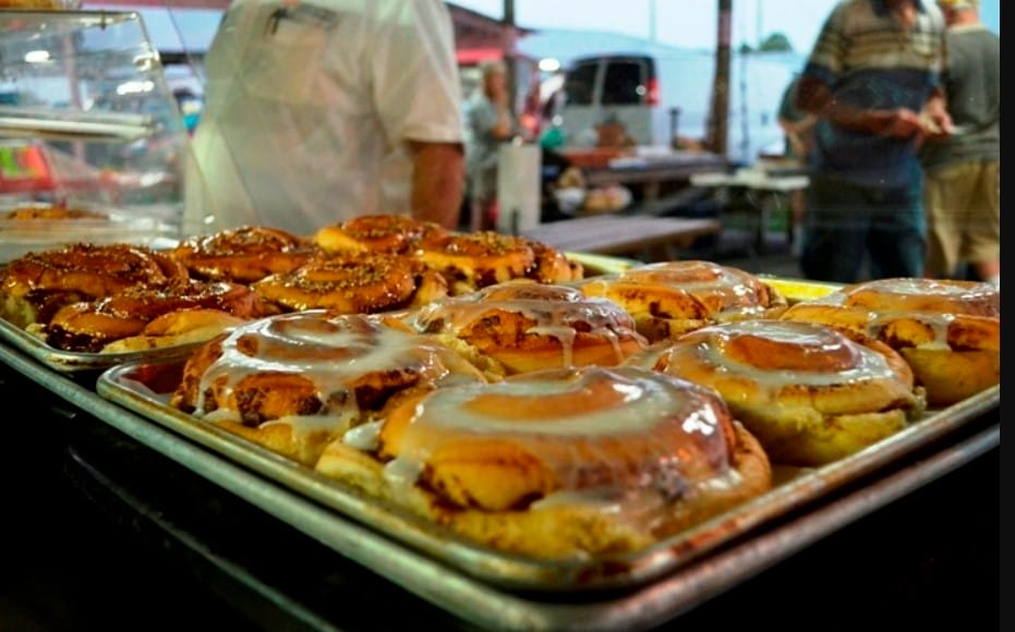 a tasty snack at the market