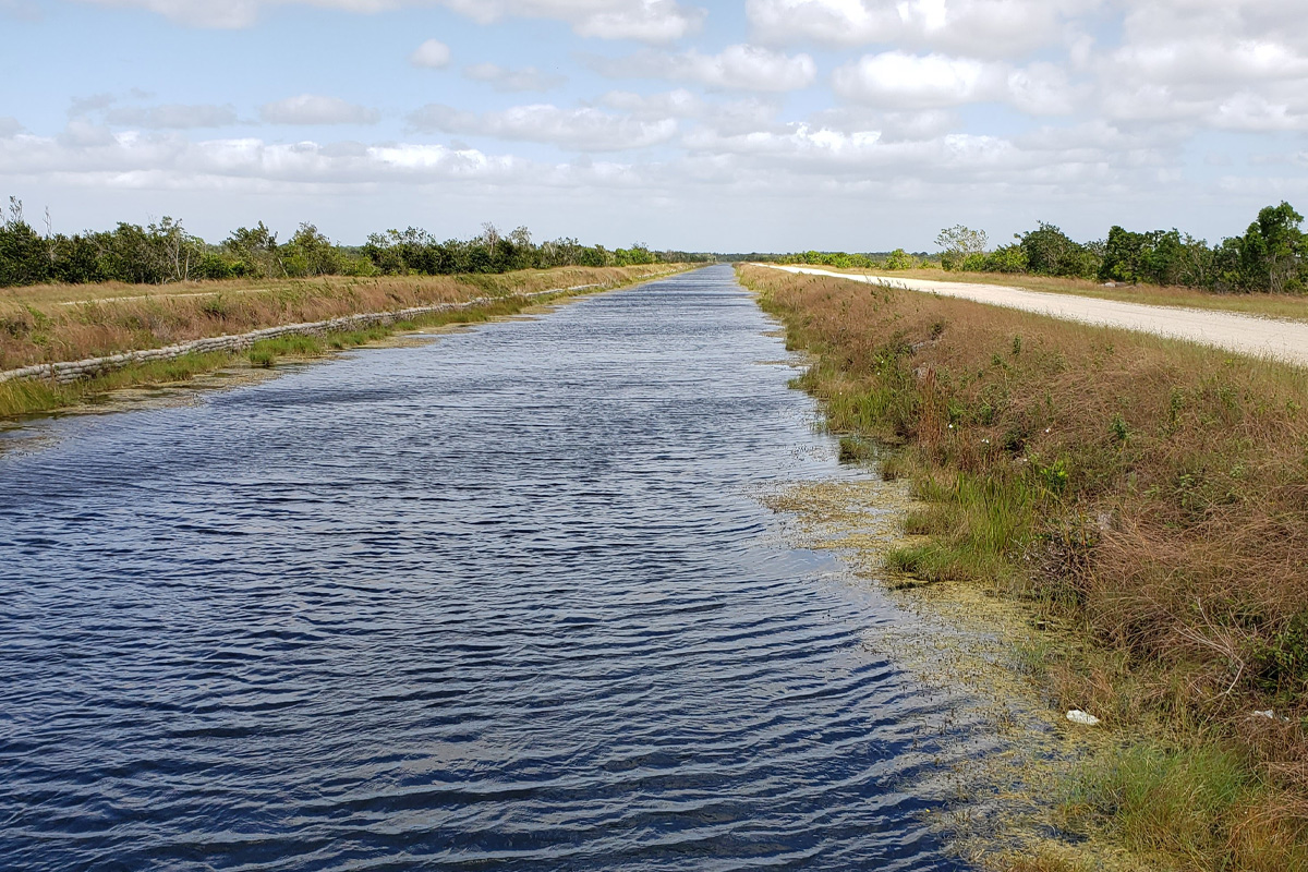 A thrilling stretches of an off road bike trail