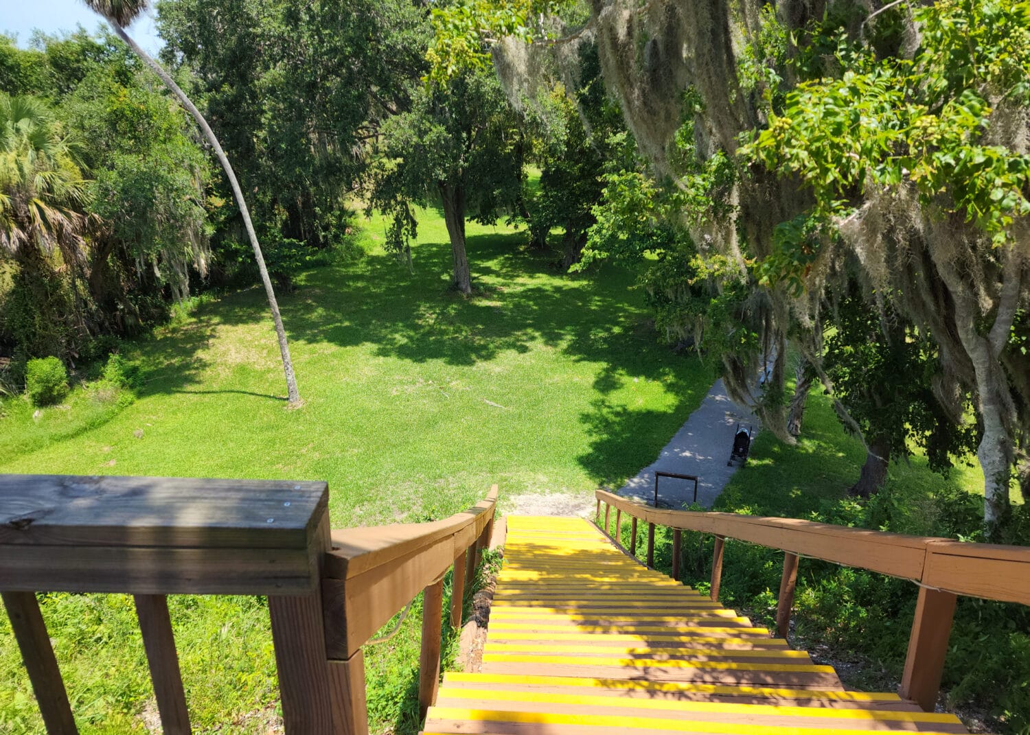 A view from the top of the mound.
