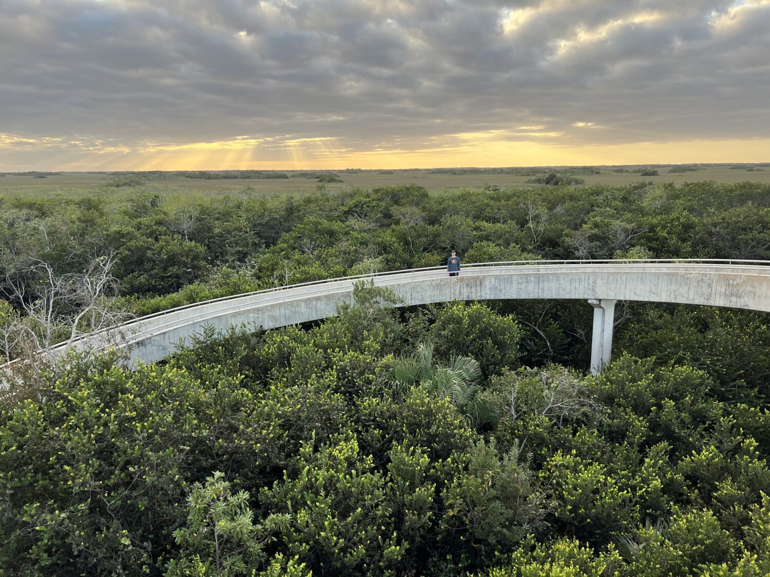 A view of the spiral staircase