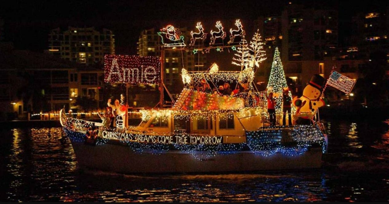 a whimsical boat in palm beach