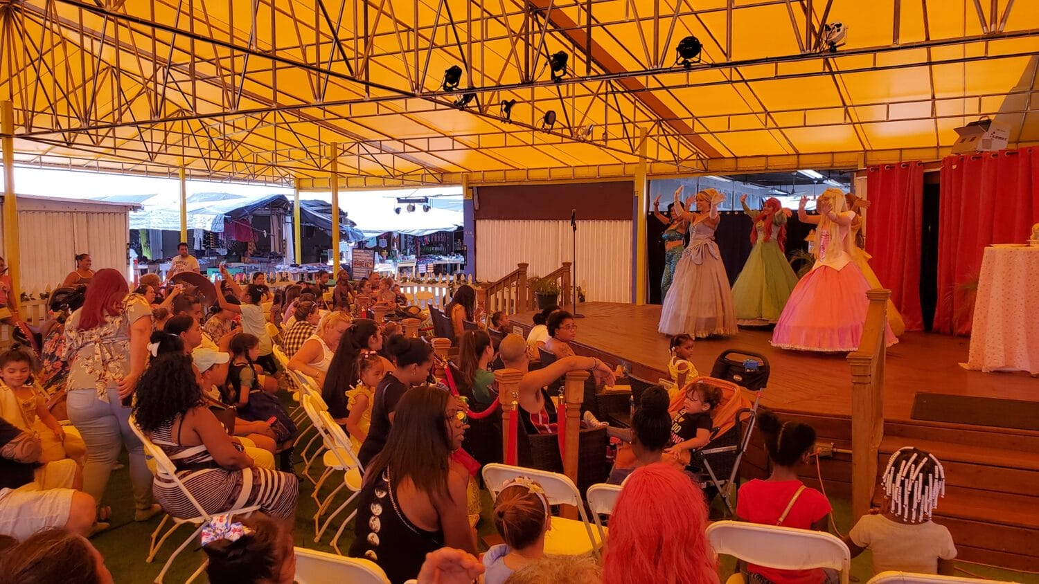 An event inside the market.