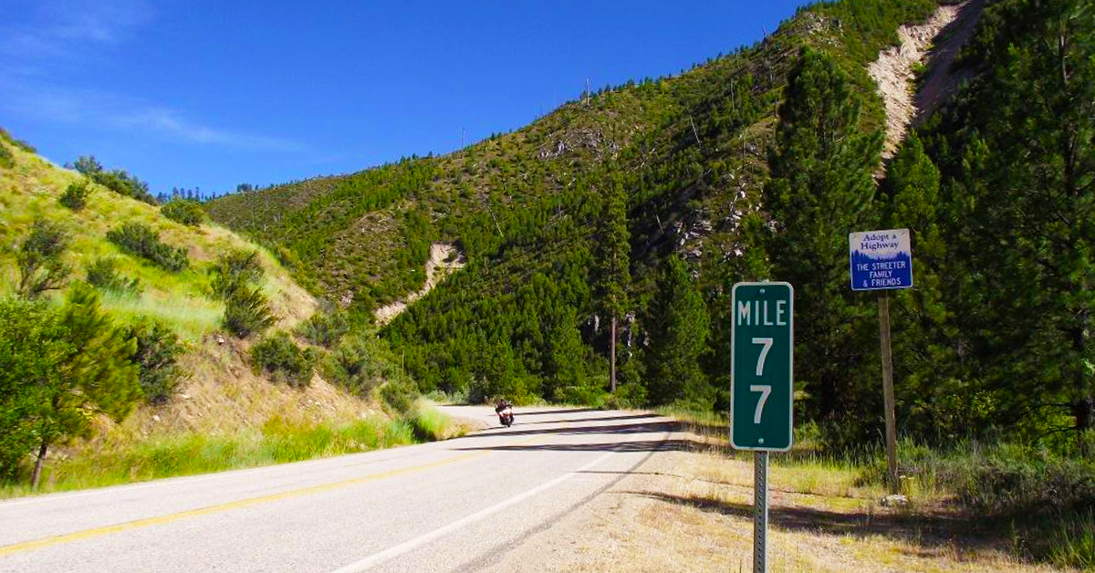 An scenic highway in Boise.