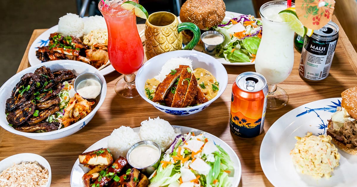 A plate full of appetizing dishes in Portland