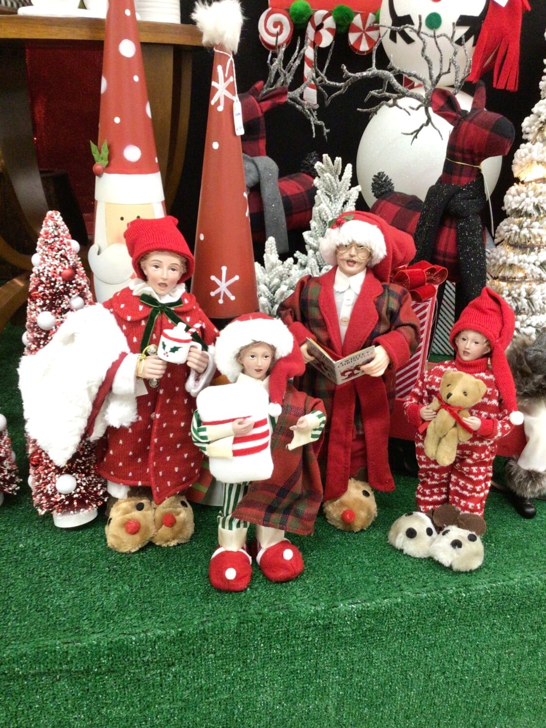 Assorted Christmas displays.