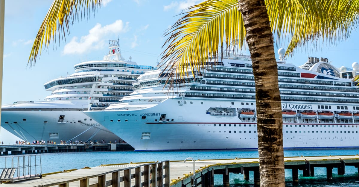 A couple of well-known cruise ships in Mexico. 