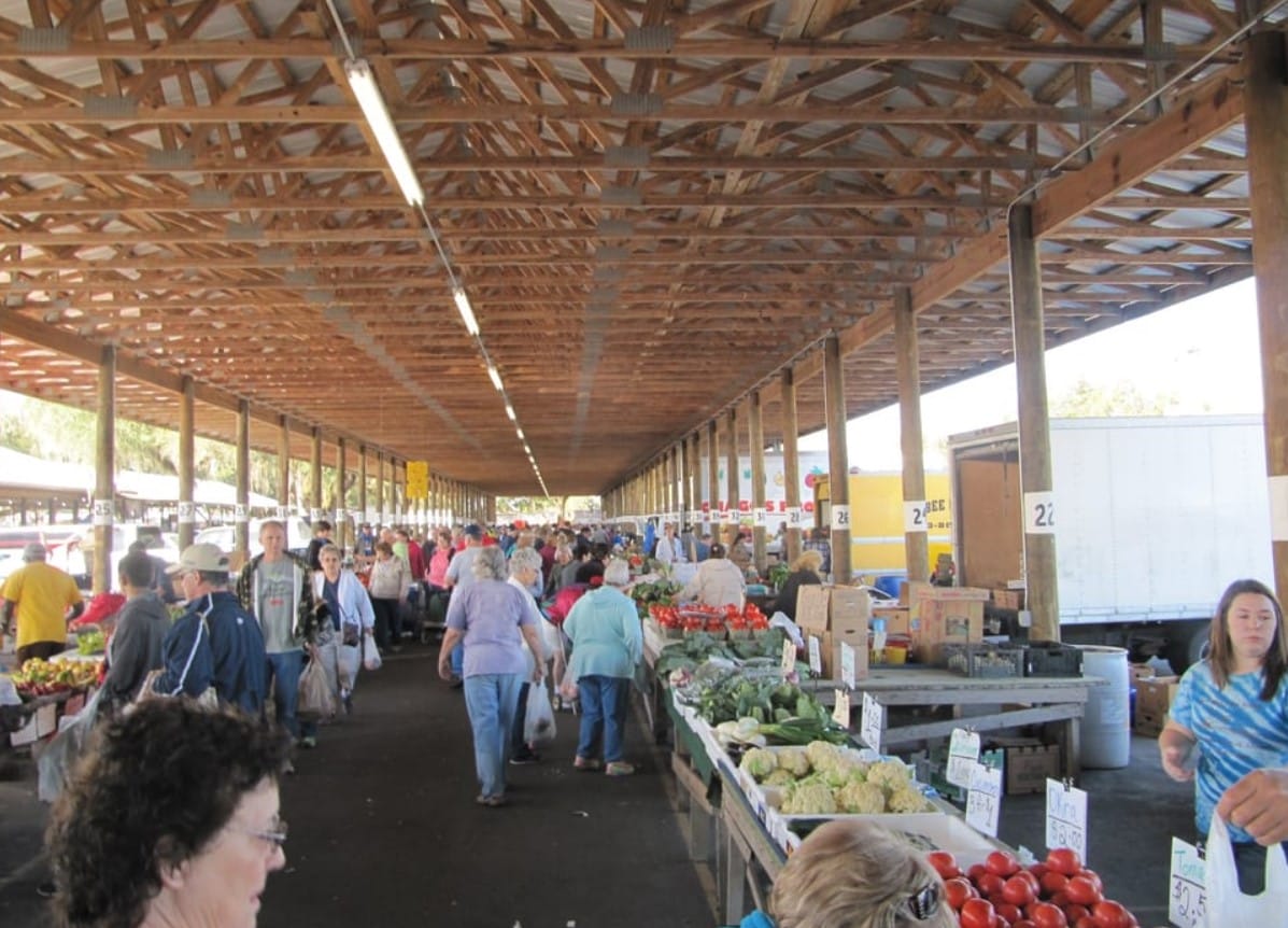 fresh produce at the market