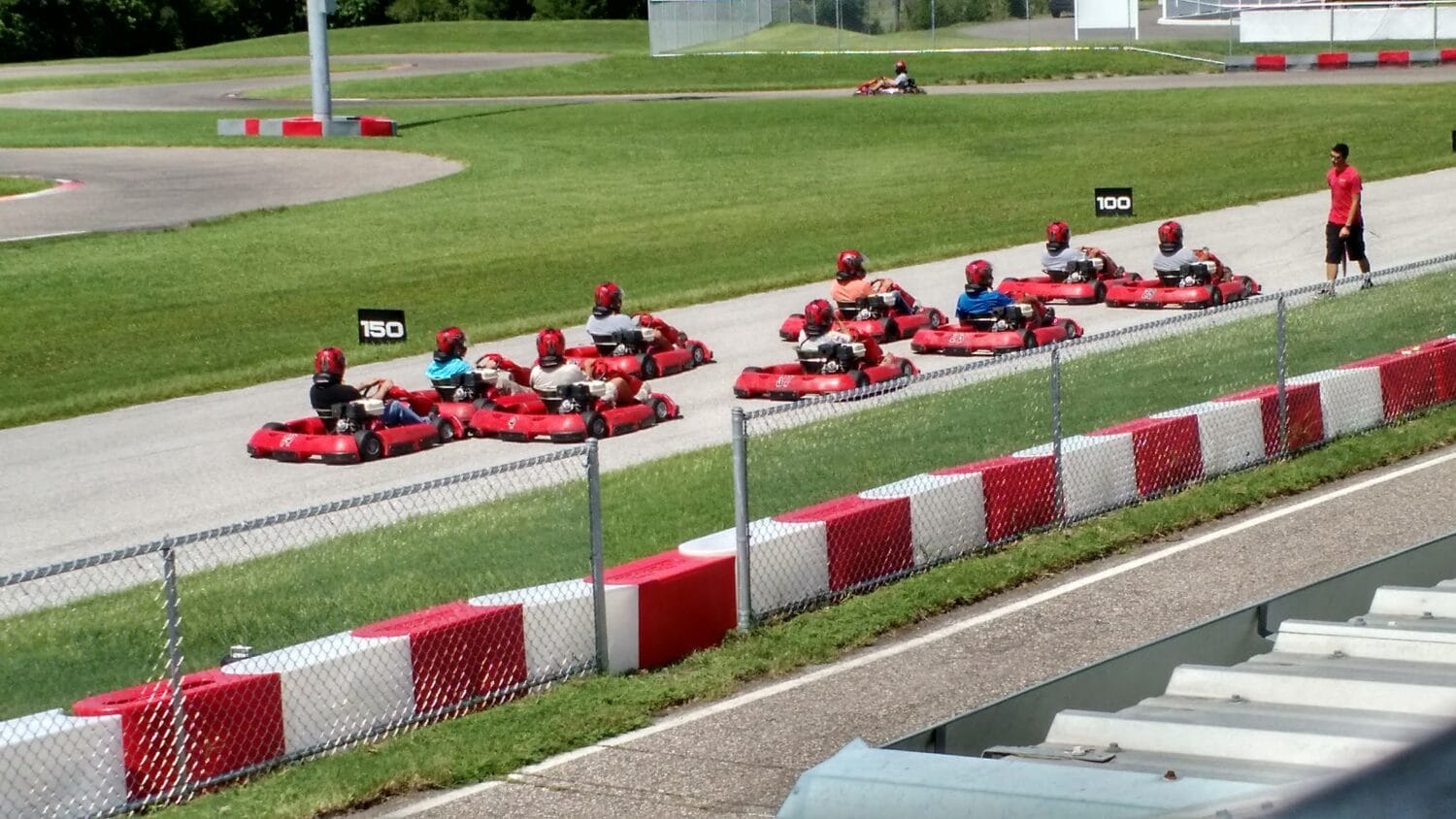 A group of people enjoying their ride.