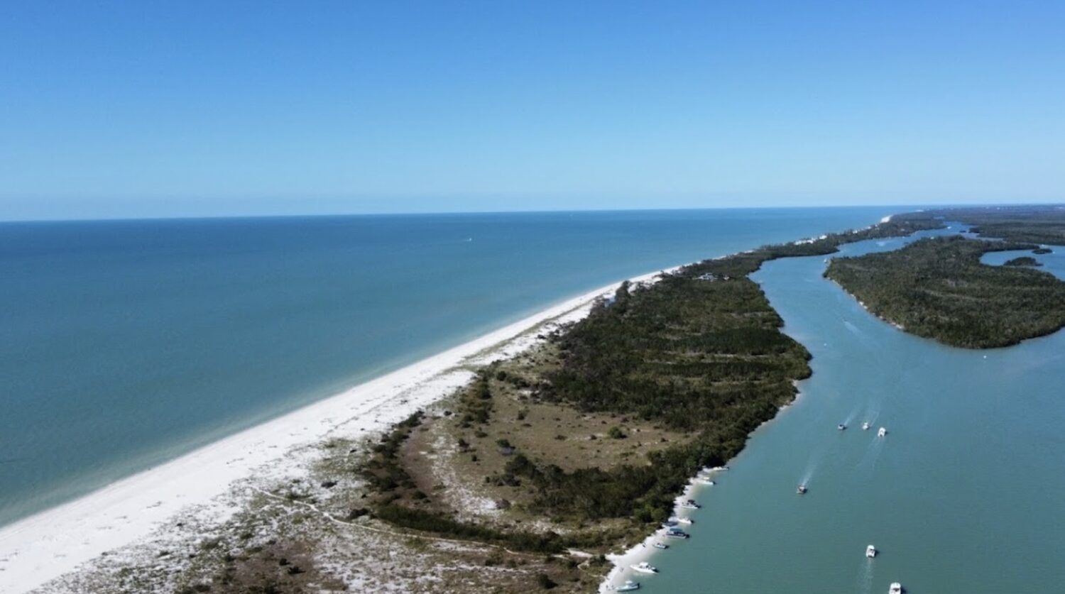 keewaydin island aerial shot