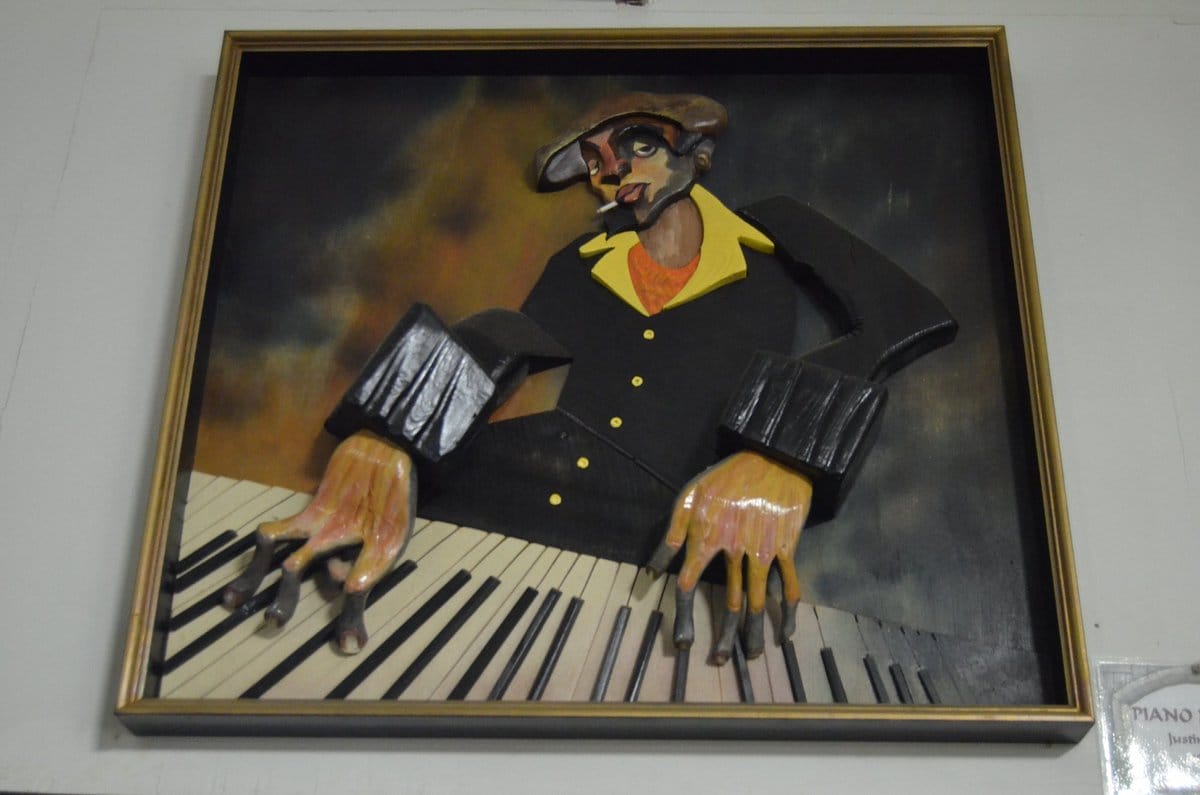 One of the many artworks inside the castle.