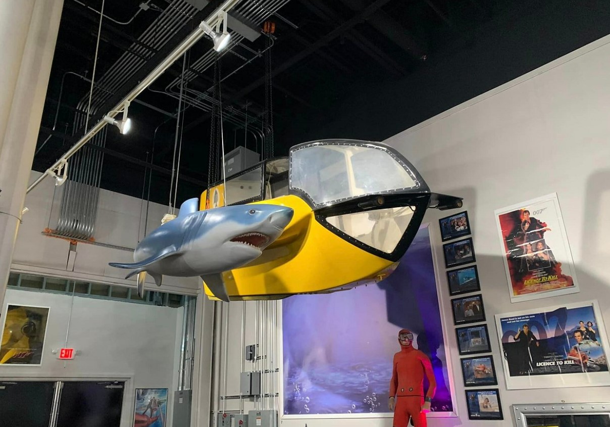 one of themed exhibits inside the museum