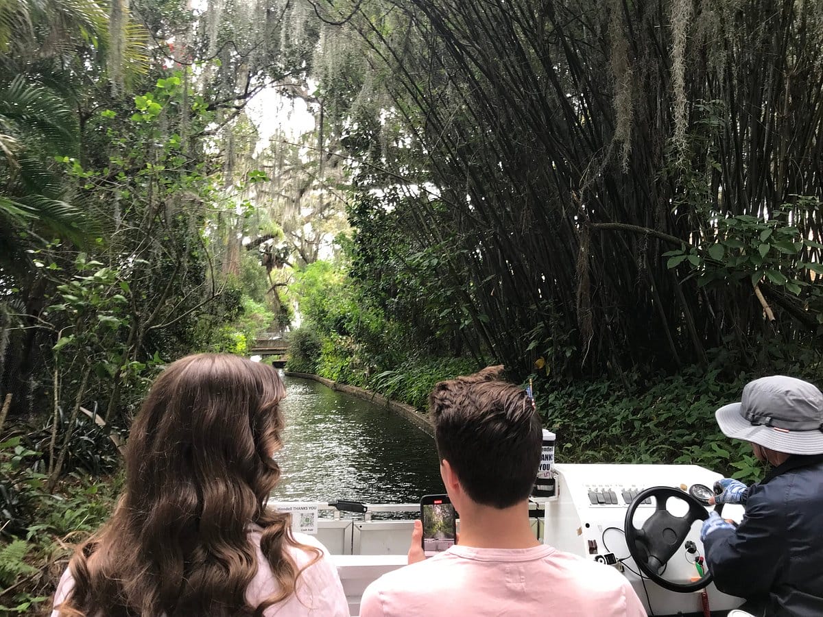 People enjoying the scenic boat ride