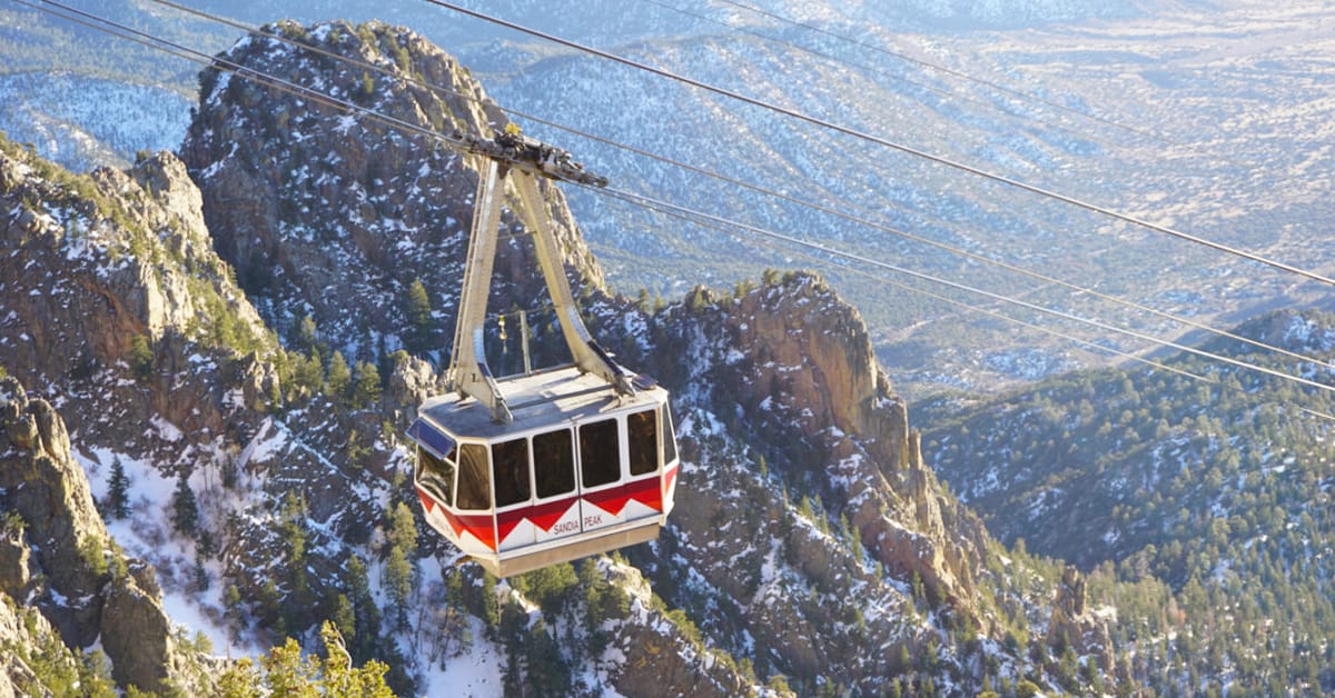 Sandia Peak Tramway in Albuquerque, New Mexico.