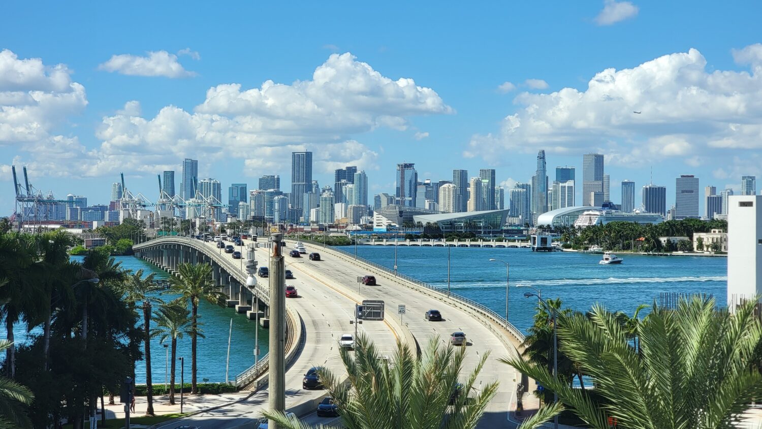 State Road A1A overlooking the vibrant Miami Beach