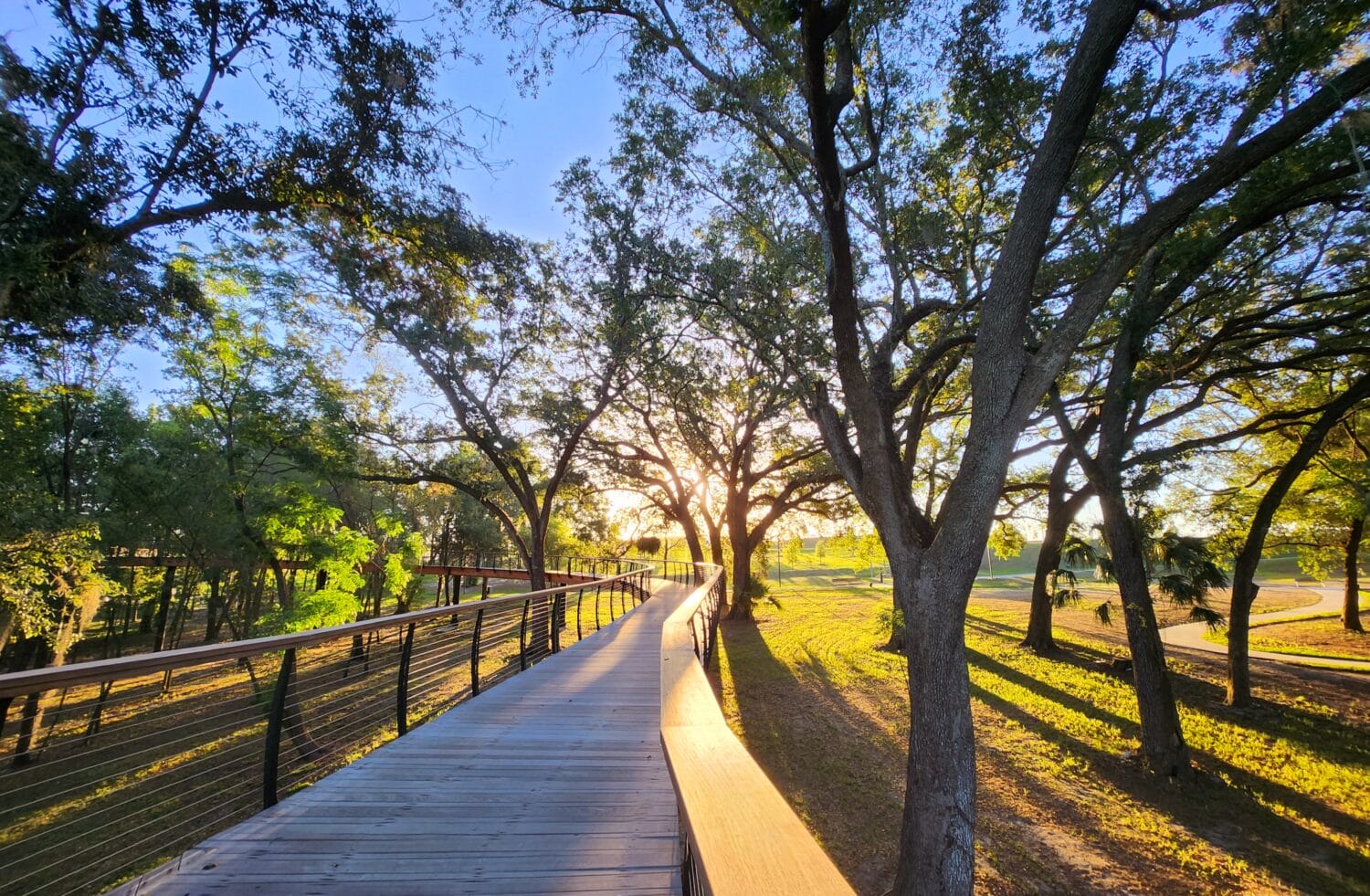 The 1.7 mile-long continuous loop around the park.