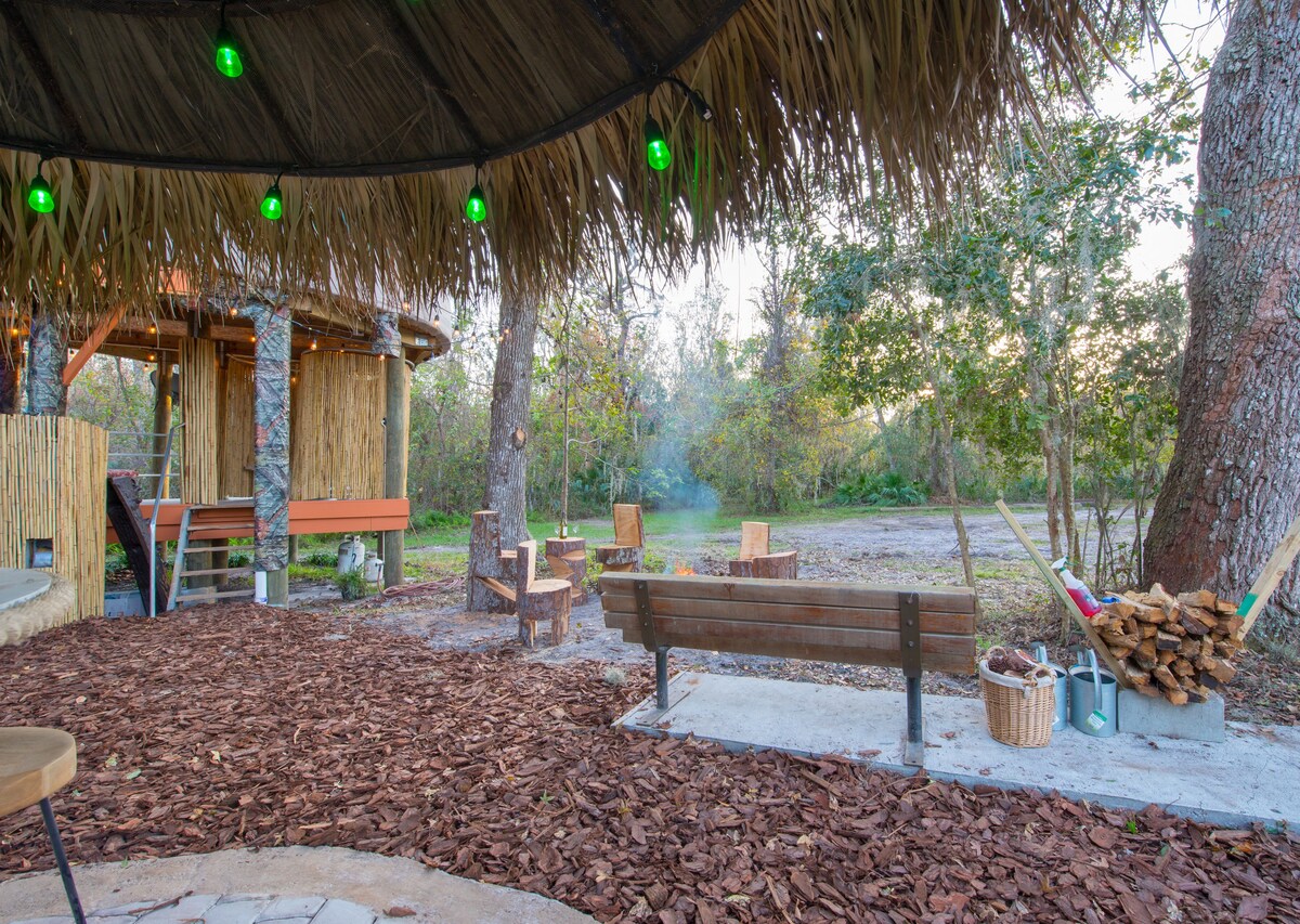 The area encompassing this beautiful tree house