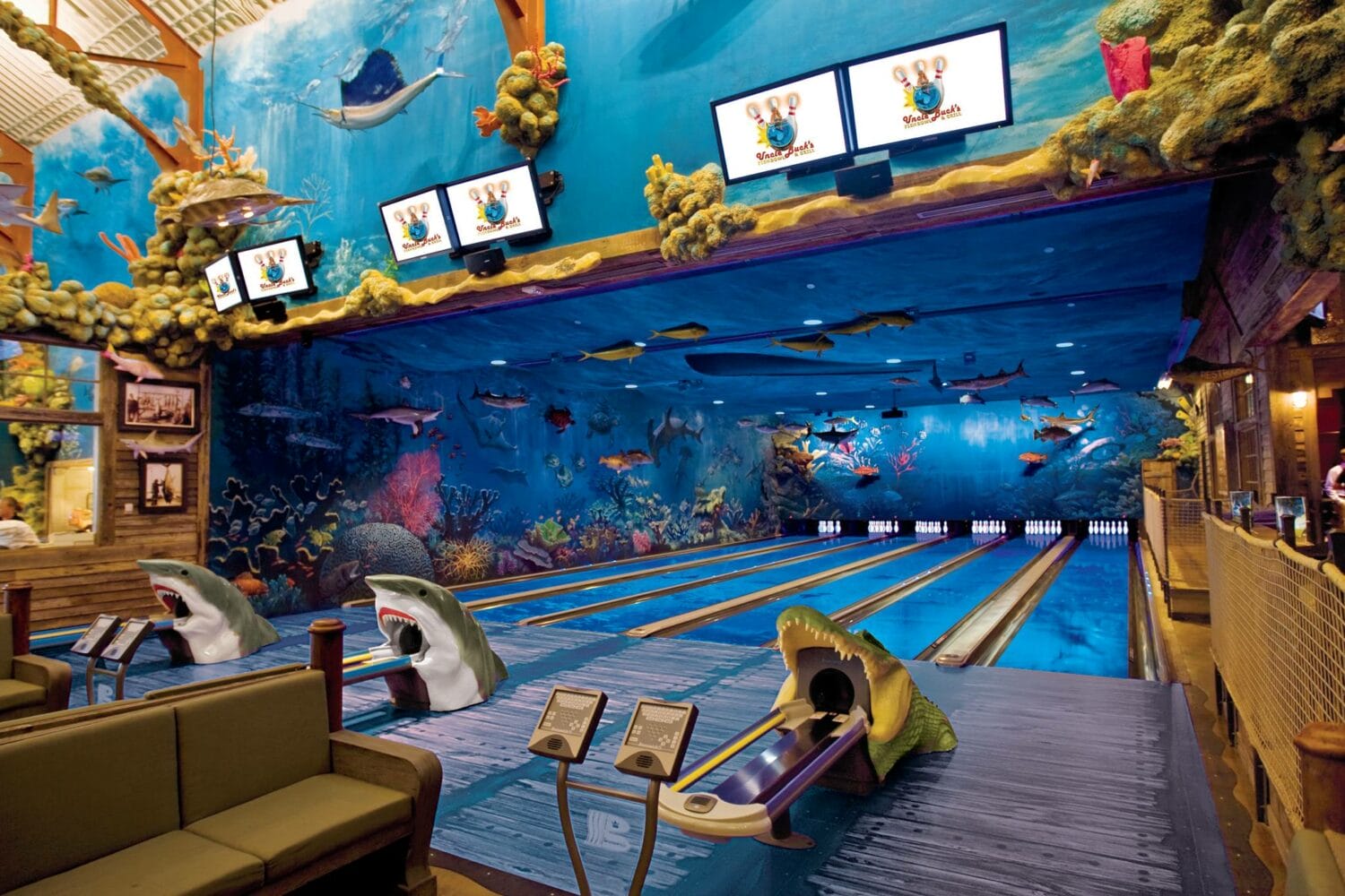 the beautiful inside of the unique restaurant