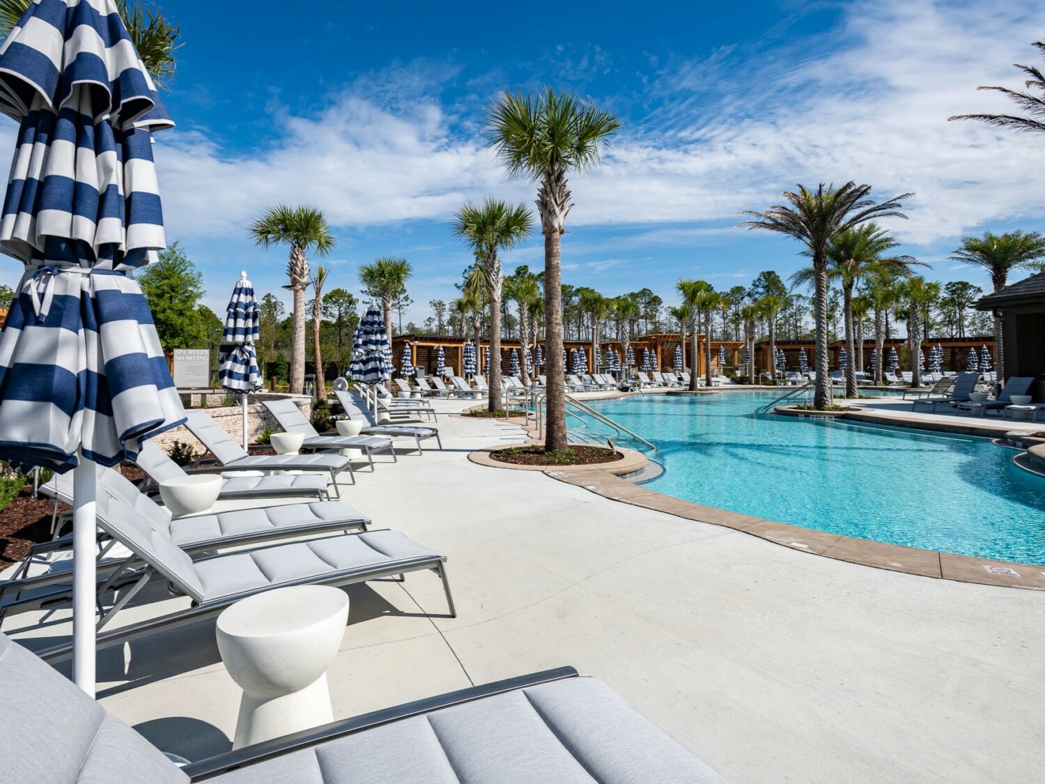 the beautiful pool of the resort