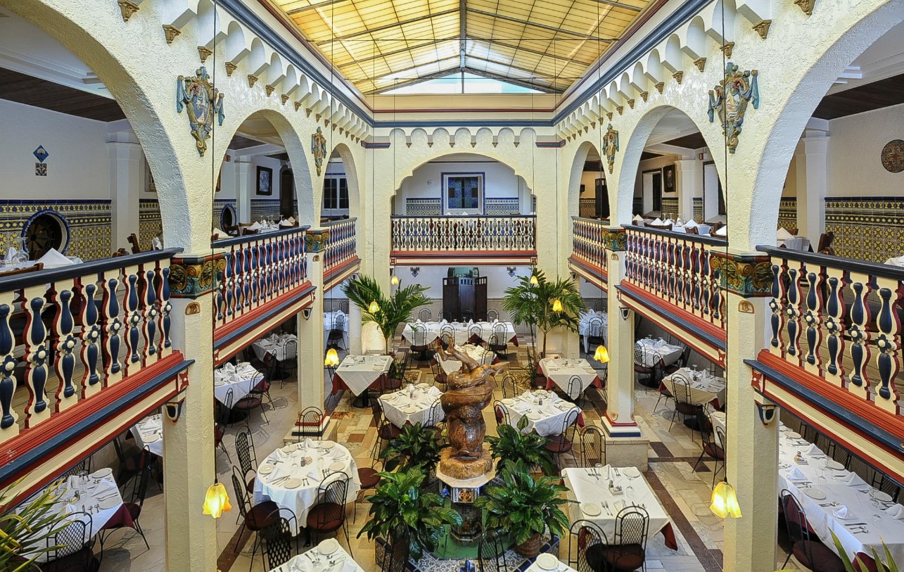 the charming interiors of the restaurant