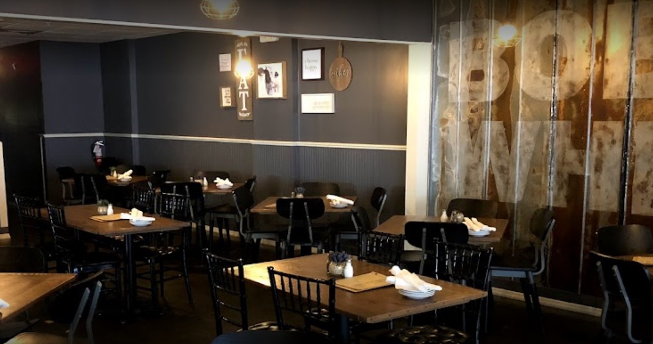 the cozy dining area