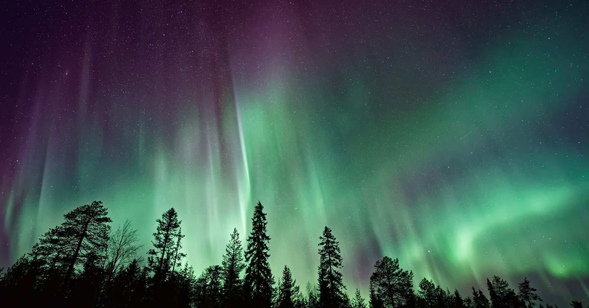 The dazzling Northern Lights in Cook County.