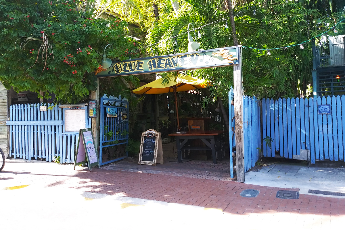 The entrance of the Blue Haven.