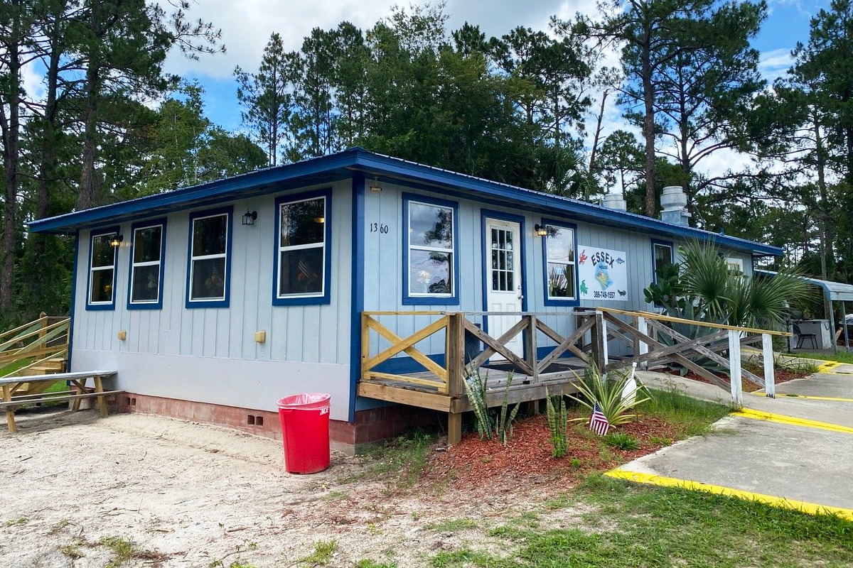 The exterior of the seafood restaurant