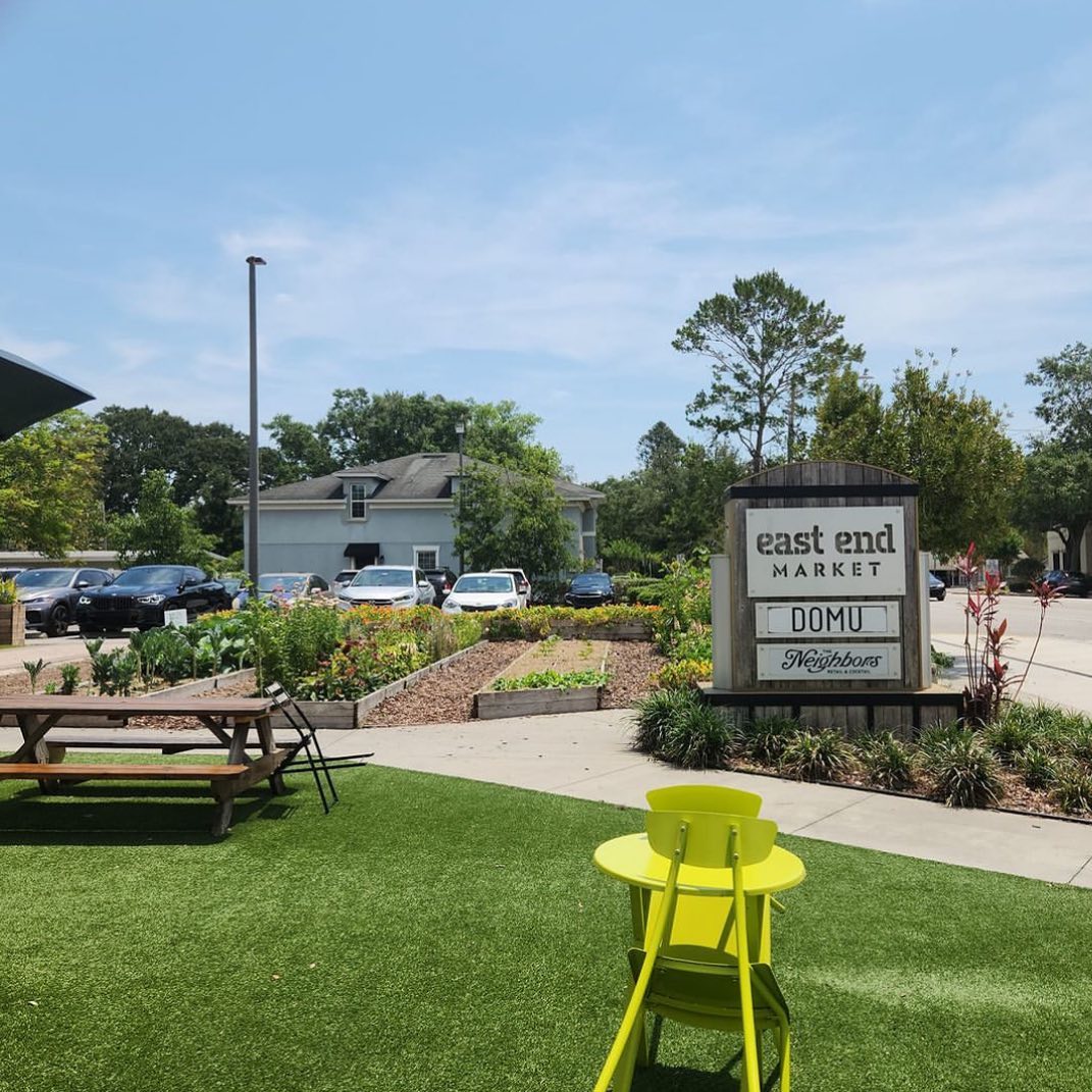 The exterior part of the market