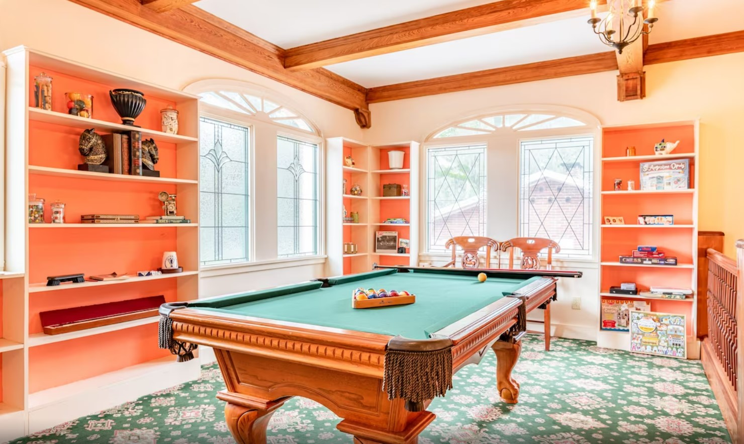 the games room of the castle