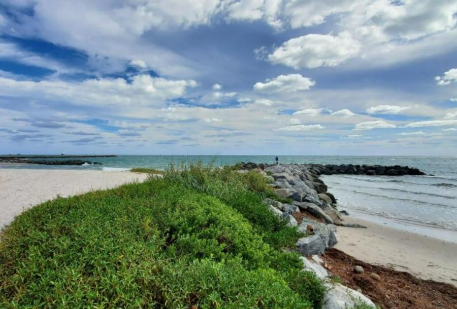 the parks stunning beach