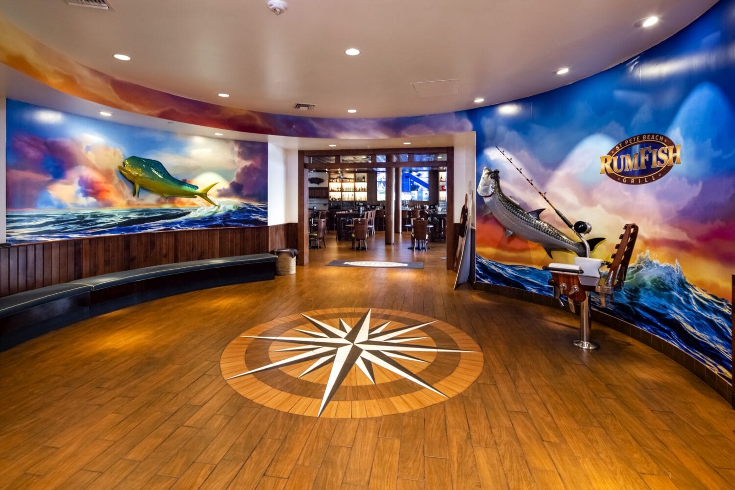 The view when you enter the restaurant