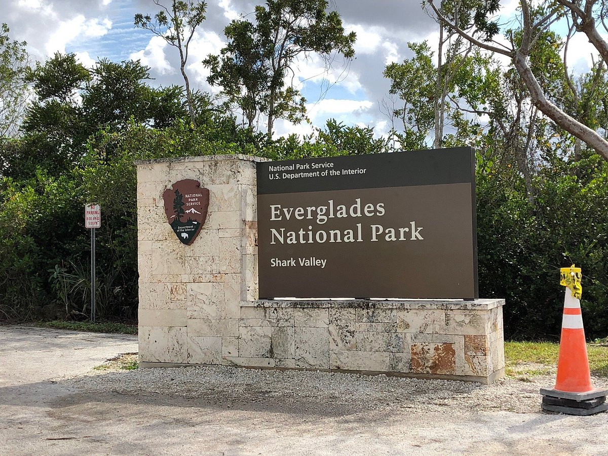 A photo of the park's signage