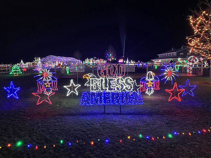 The entrance to Gull Meadow Farms welcomes visitors with rustic charm that promises authentic agricultural adventures without the pretense of corporate theme parks.