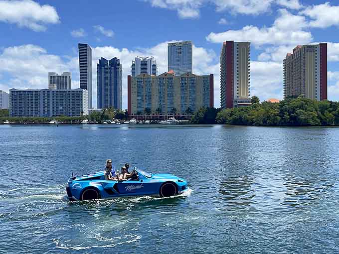 When your GPS says "turn right" but you're already in the middle of Biscayne Bay, you know you've found Miami's most delightfully confused mode of transportation.