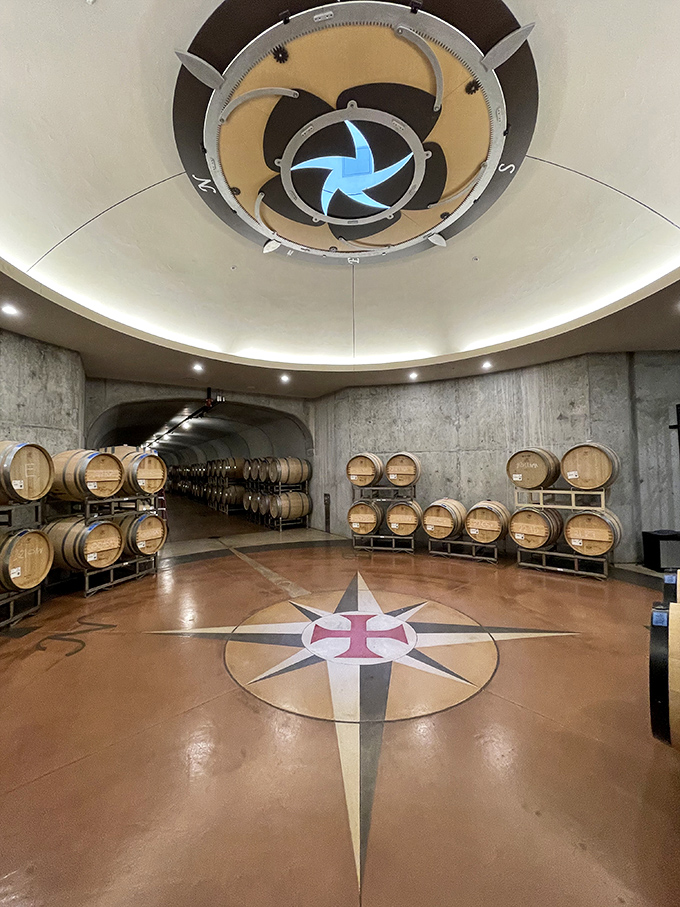 Mari Vineyards stands majestically against Michigan's sky, its Tuscan-inspired stone architecture making you question whether you've somehow teleported to Italy's wine country.