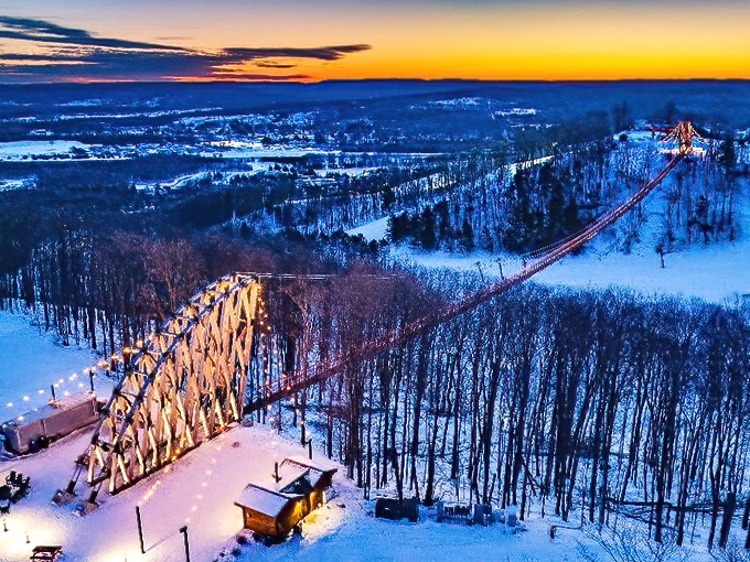 Suspended between peaks, this engineering marvel offers views that'll make your heart skip&mdash;and not just from the height.