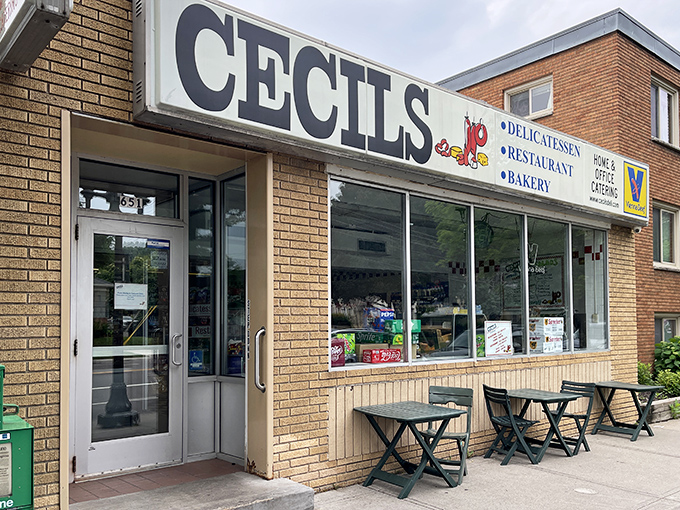 Cecil's iconic storefront stands proudly on Cleveland Avenue, a beacon of deli tradition in St. Paul's Highland Park neighborhood since the Truman era.