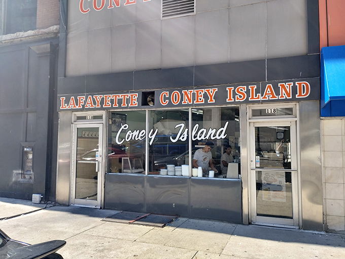 The unassuming storefront on Lafayette Boulevard hides one of Detroit's greatest culinary treasures, proving that the best things come in simple packages.