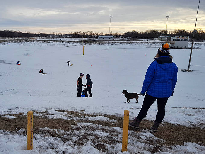 Winter transforms Dawson into a snow-covered playground where locals embrace the cold with typical Minnesota hardiness and a good sense of humor.