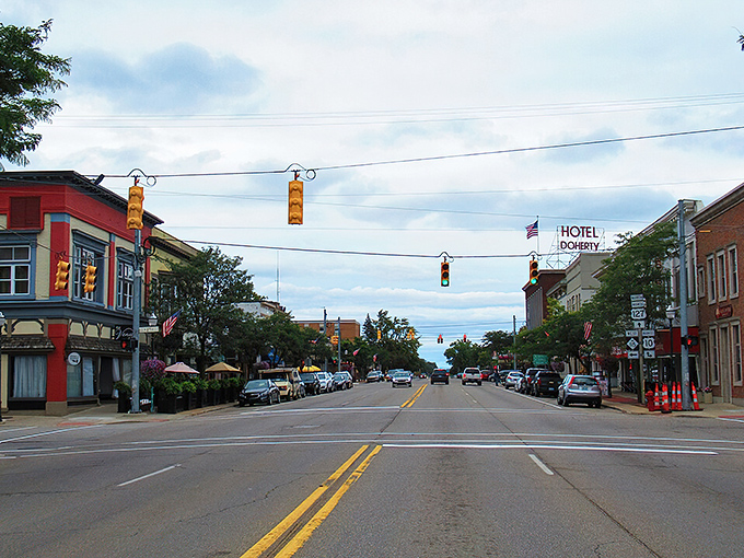 Clare's downtown vista captures the essence of small-town Michigan, where historic buildings and wide streets create an inviting atmosphere.