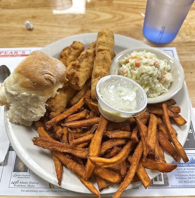 Crispy, golden fish and chips with homemade coleslaw &ndash; proof that simple food done right never goes out of style.