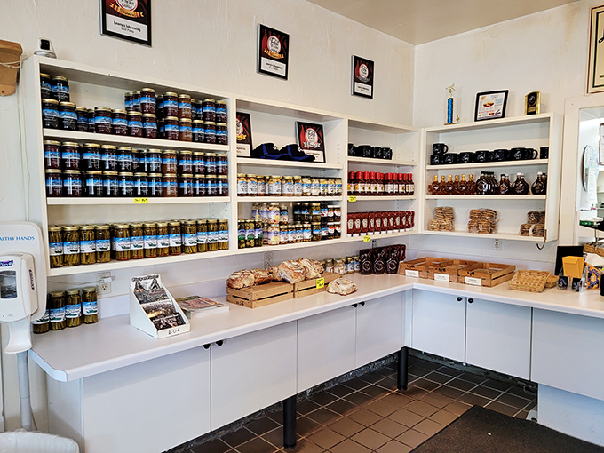 A treasure trove of local products lines the shelves &ndash; jams, jellies, and other UP specialties that make perfect souvenirs or pantry staples.